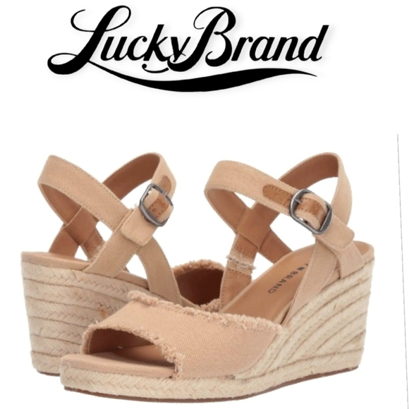 Lucky Brand | Shoes | Lucky Brand Mindra Wedges Travertine Marceline ...